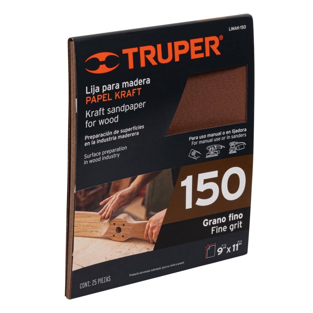 Hoja De Lija Para Madera Grano 150 TRUPER - LOCKVAK